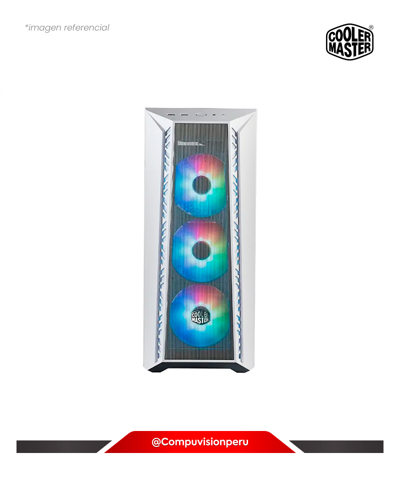 CASE COOLER MASTER MASTERBOX 520 MESH WHITE ARGB ATX TEMPERED GLASS 3 ...
