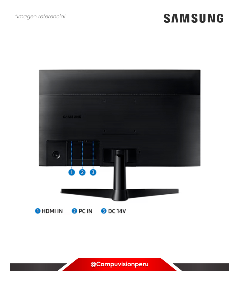 MONITOR 24 LED SAMSUNG LS24C310EALXPE ESSENTIAL S3 PLANO 1080P IPS FHD ...