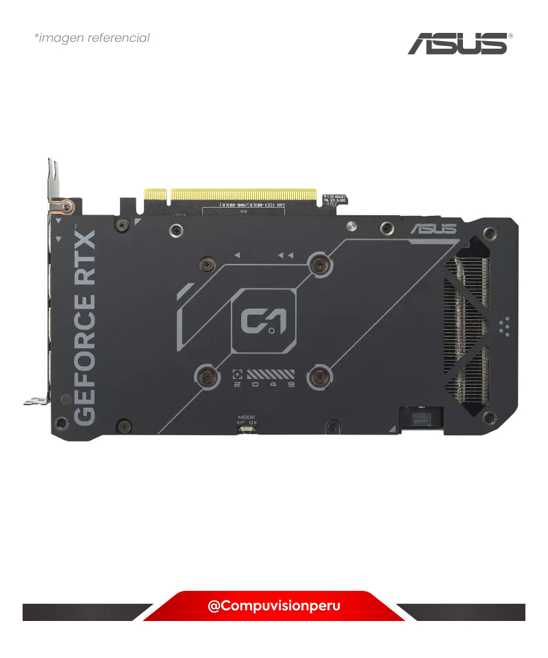 VIDEO ASUS DUAL GEFORCE RTX 4060 TI OC EDITION 16GB GDDR6 CUDA 4352 128-BIT HDM DP DUAL ...